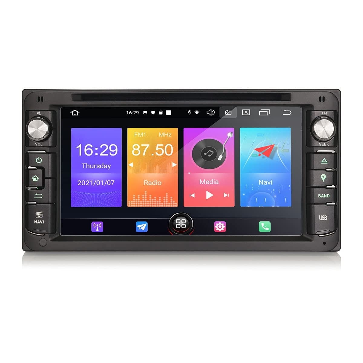 Torovo Android 11 Car Stereo Sat Nav for Toyota RAV4 Corolla Vios Vitz ...
