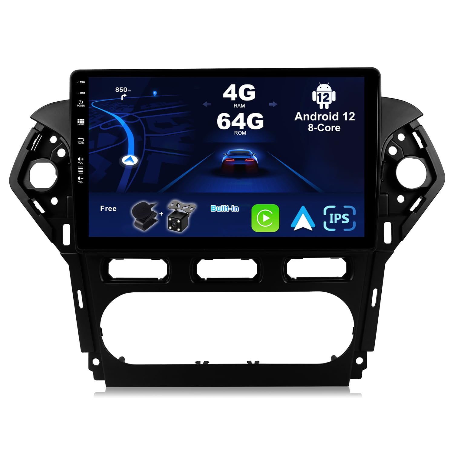 Torovo Android 12 IPS Car Stereo For Ford Mondeo (2010-2014) - Wireless ...