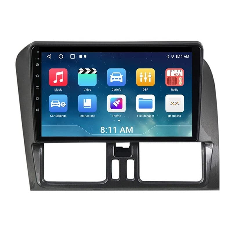 Torovo Android Car Stereo for Volvo XC60 2009-2012 2 Din Radio GPS Navigation IPS Touch Screen ...