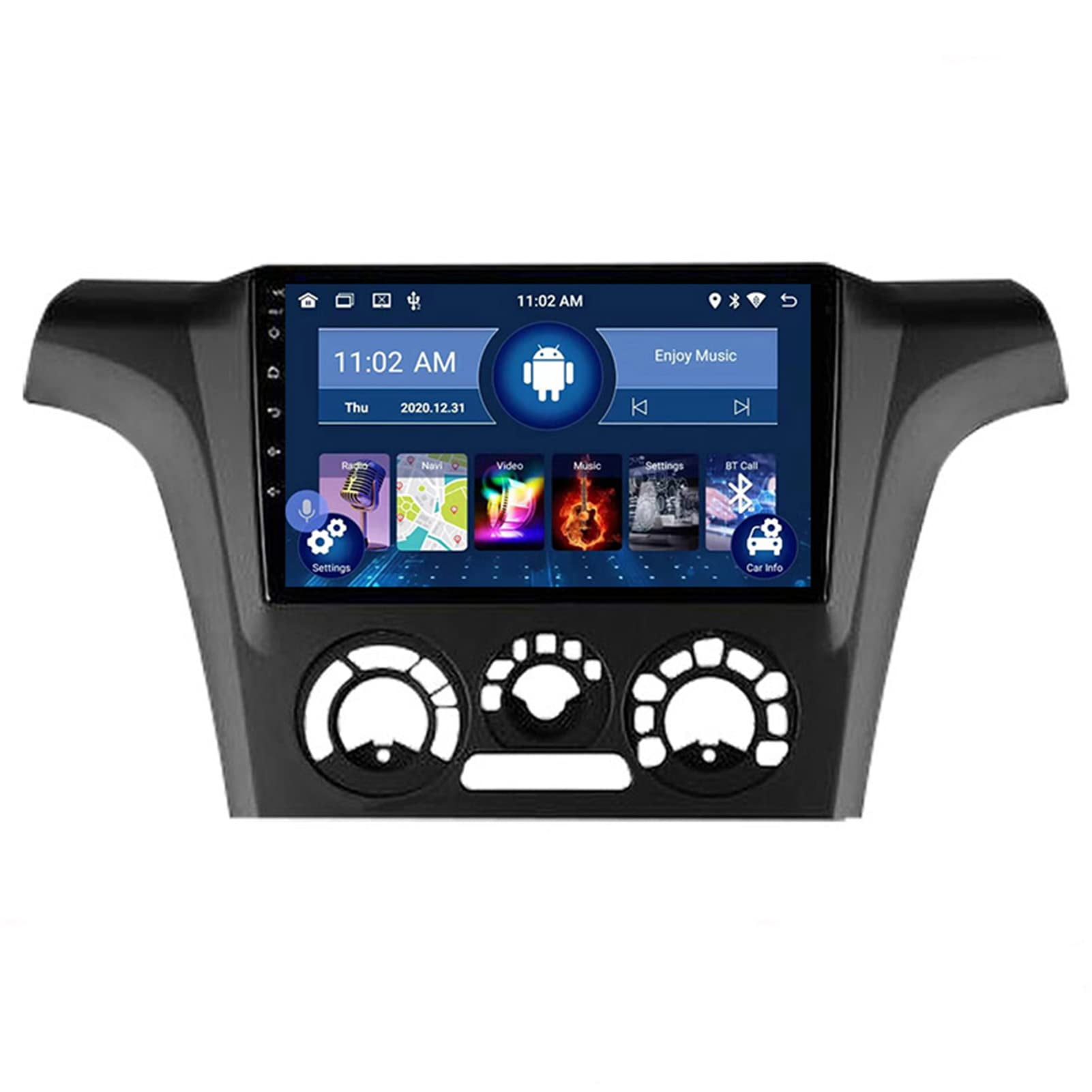 Torovo Double Din Car Stereo, 9" Touchscreen in-Dash Navigation, FM Car ...