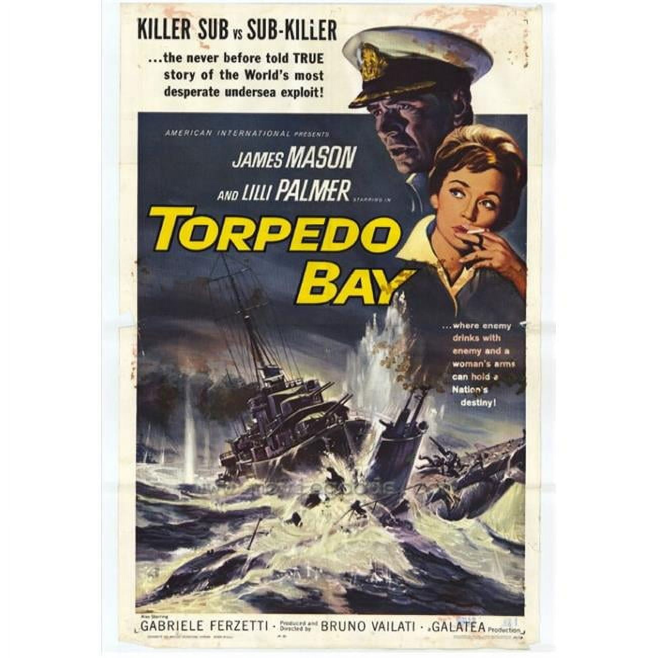 Torpedo Bay Movie Poster - 27 x 40 in. - Walmart.com
