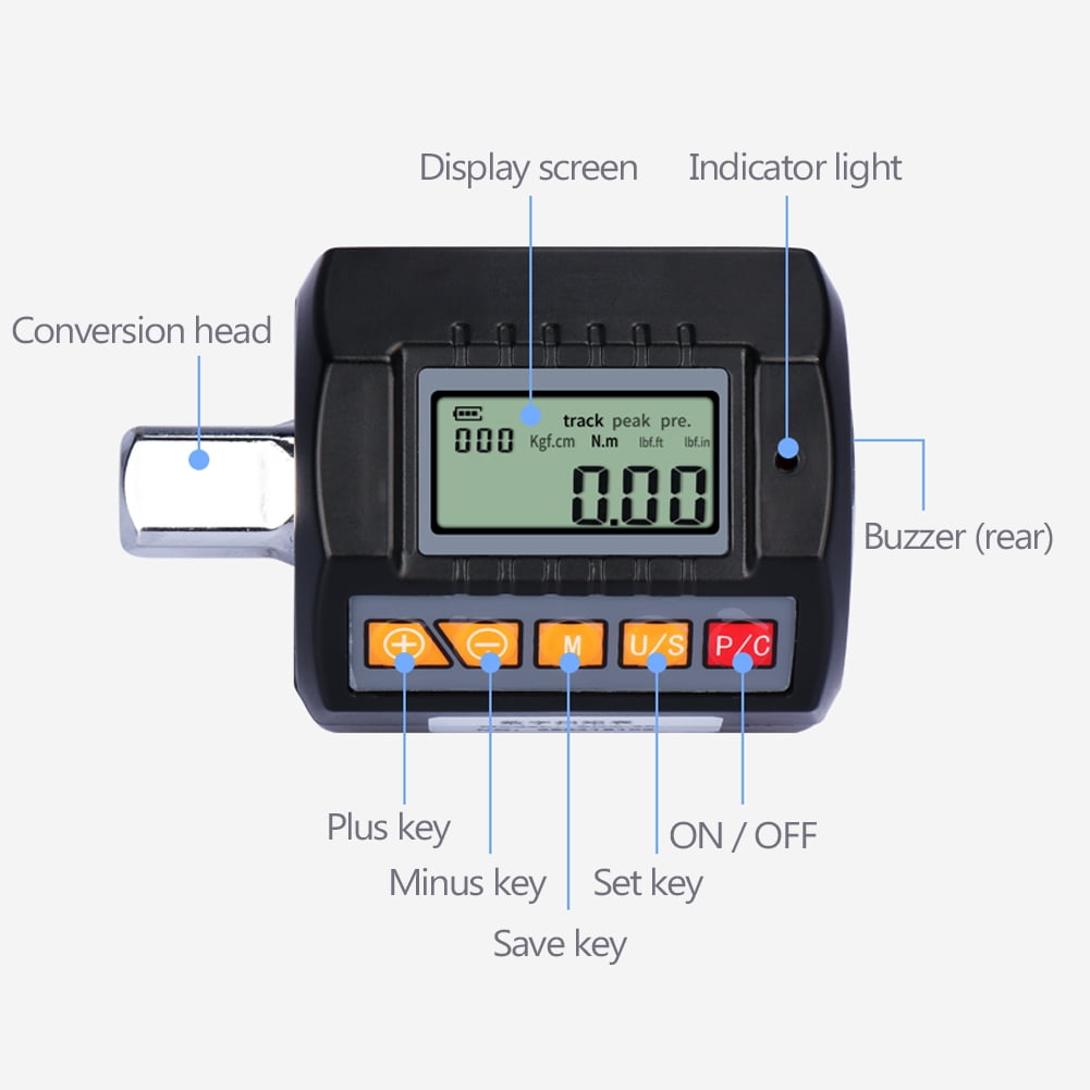 Torque Meter,1/2 1/4 3/8inch Screen 1/2 1/4 Lcd Display Screen Display ...