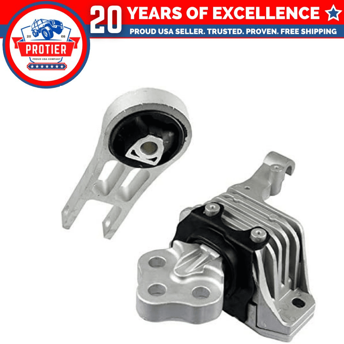 Torque Strut & Trans Mount 2PCS Fit Chrysler 2.4/3.6L / Jeep Cherokee 2 ...