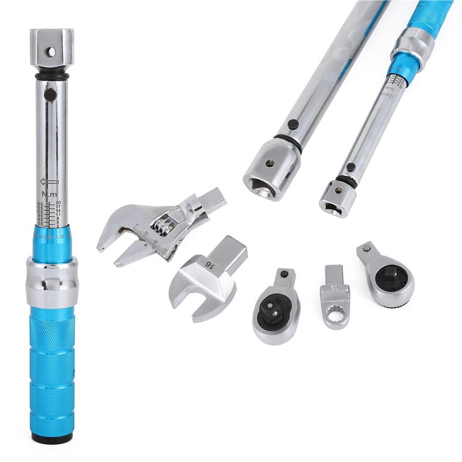 Torque Wrench Interchangeable Head 2-210Nm 9*12mm 14*18mm Square Drive ...