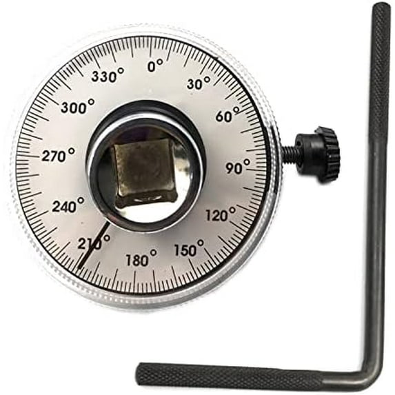 Torque Wrench, Rotation 360 degree 1/2" Drive Torque Angle Gauge Meter ...