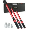 Torque Wrench Set - 1/4" 20–240 in-lb, 3/8" 5–50 ft-lb, 1/2" 10–170 ft ...