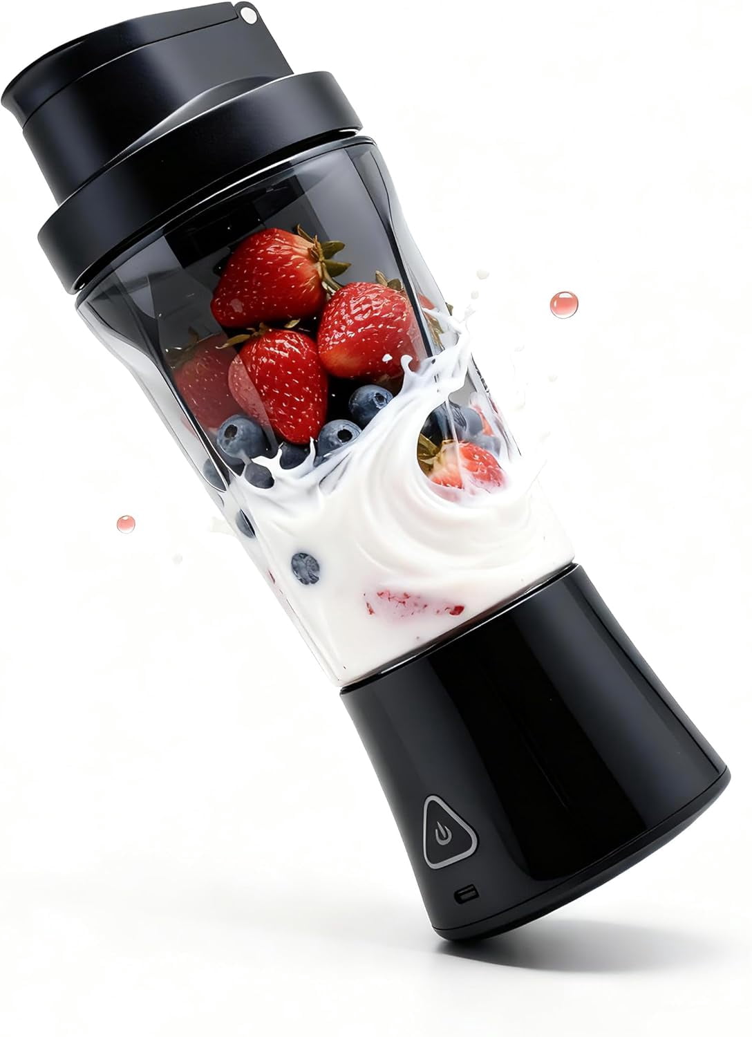 TorqueHome 3-in-1 Portable Blender Cup - 24oz Cordless Personal Blender ...