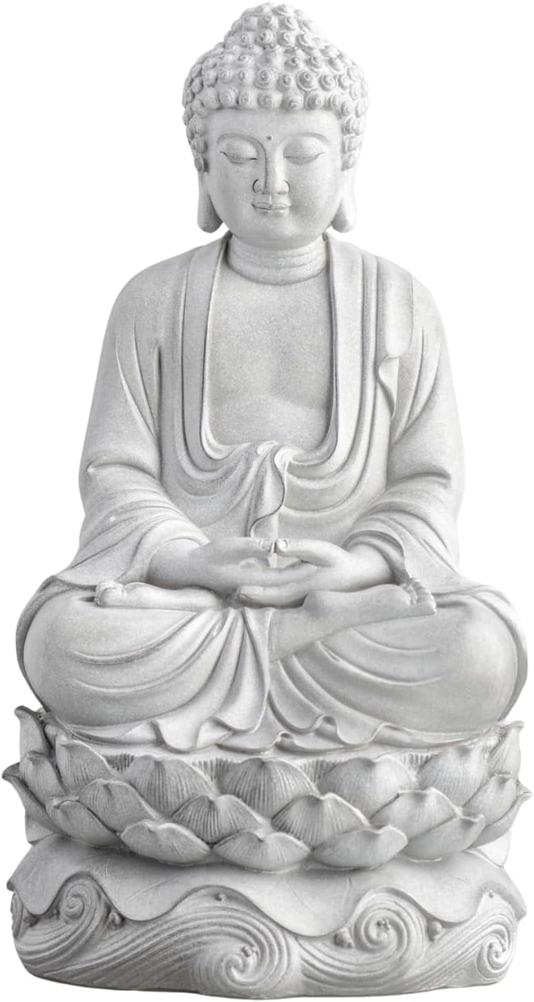 Torre & Tagus Peaceful Meditating Statue Resin Decor 16 inch Detailed ...