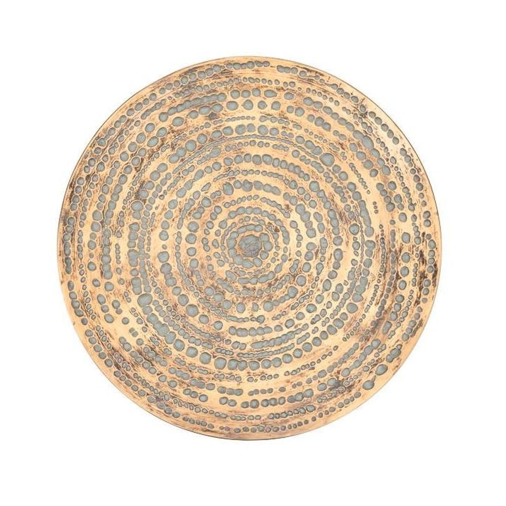 Torre & Tagus Rios Gold Medallion 16" Resin Wall Decor Platter ...