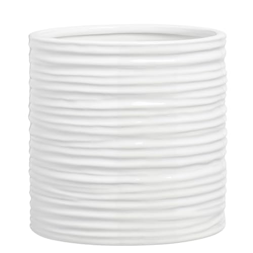 Torre & Tagus Ripple 6" Plant Pot For Houseplants & Ceramic Planter for ...