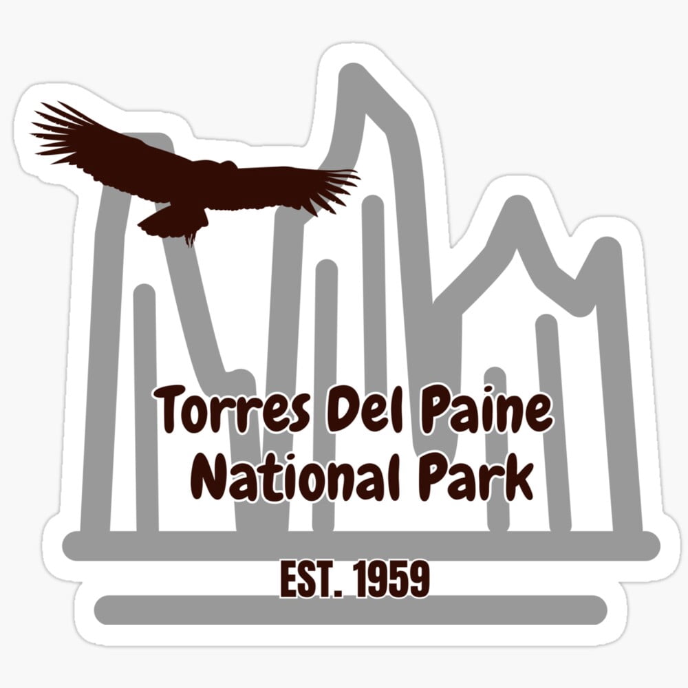 Torres Del Paine National Park Sticker Phone Decal Water Bottle ...