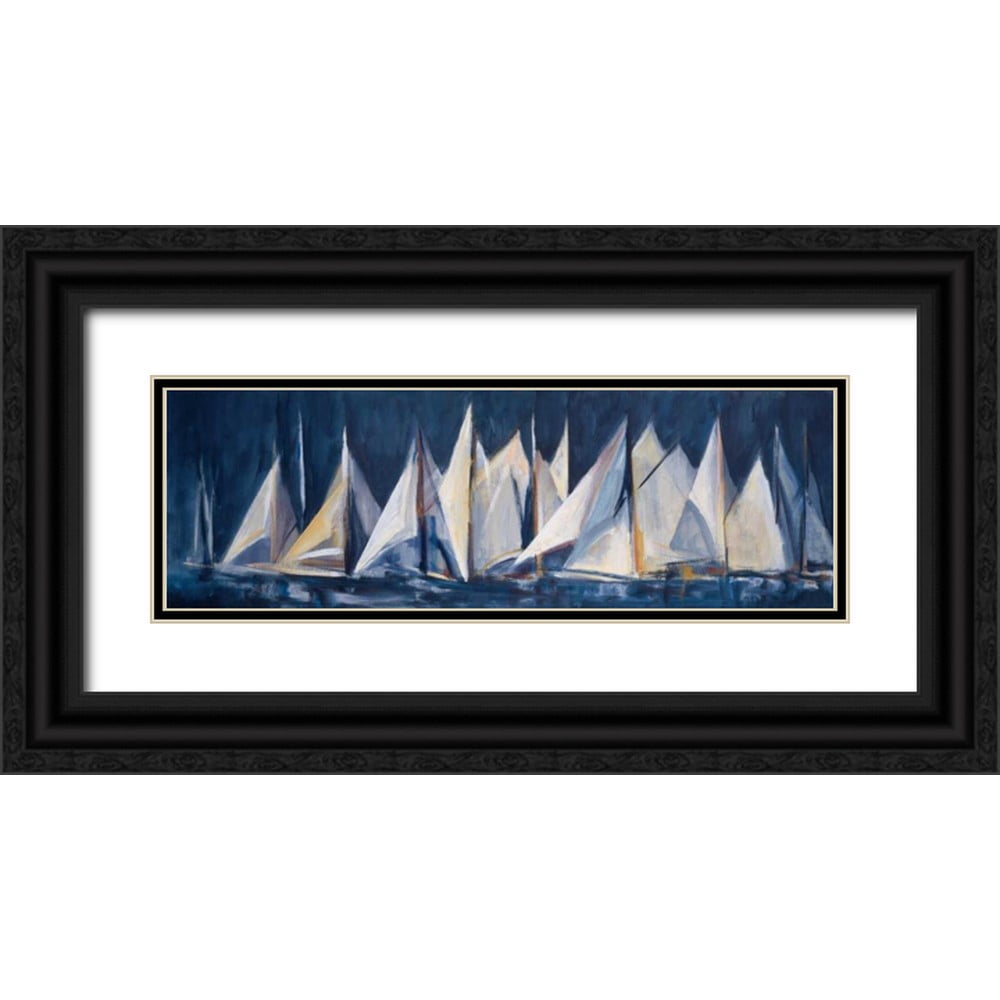 Torres, Maria Antonia 14x7 Black Ornate Wood Framed with Double Matting ...