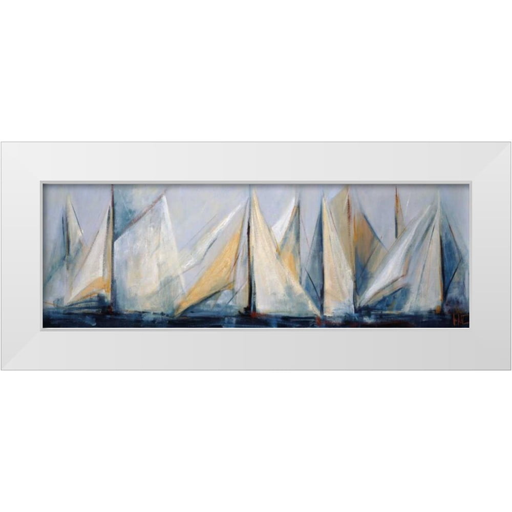Torres, Maria Antonia 32x13 White Modern Wood Framed Museum Art Print ...