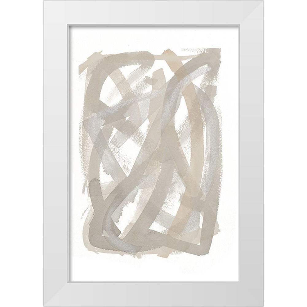 Torres, Melanie 17x24 White Modern Wood Framed Museum Art Print Titled - Found Trails II ...