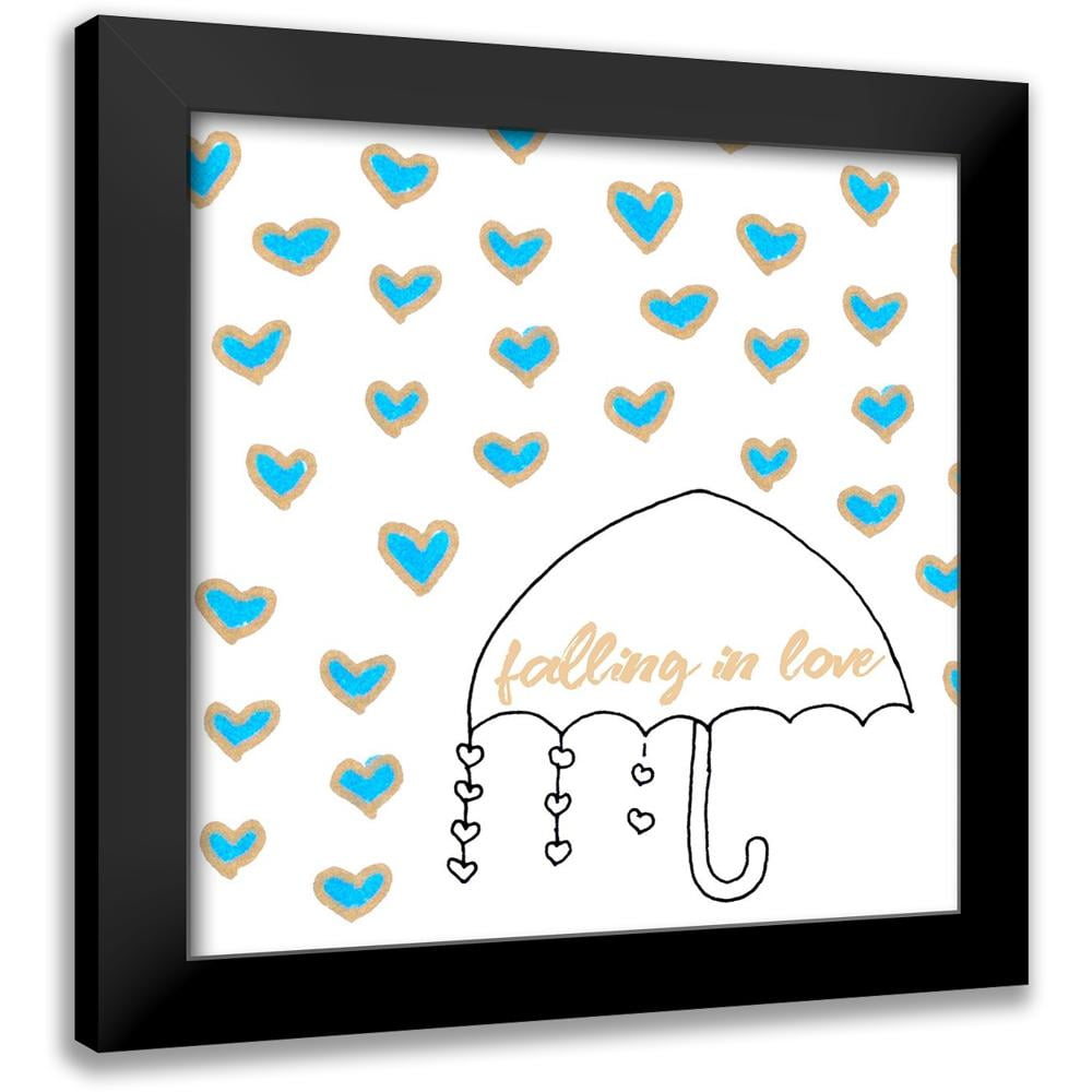 Torres, Melanie 20x20 Black Modern Framed Museum Art Print Titled - Falling in Love - Walmart.com