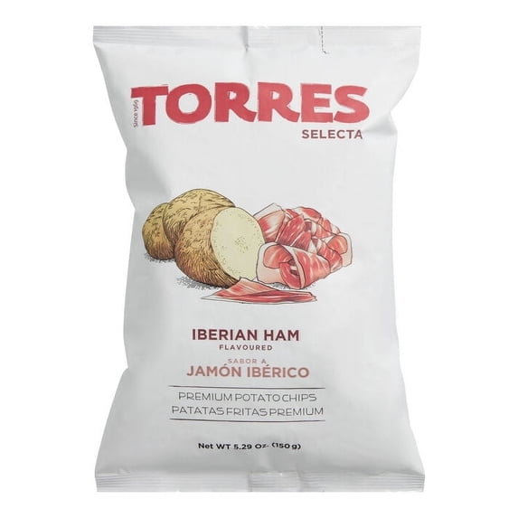 Torres Selecta Iberian Ham Premium Potato Chips 5.29 oz. - Walmart.com