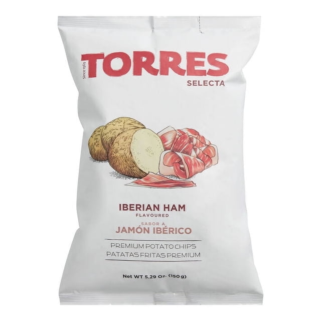 Torres Selecta Iberian Ham Premium Potato Chips 5.29 oz. - Walmart ...