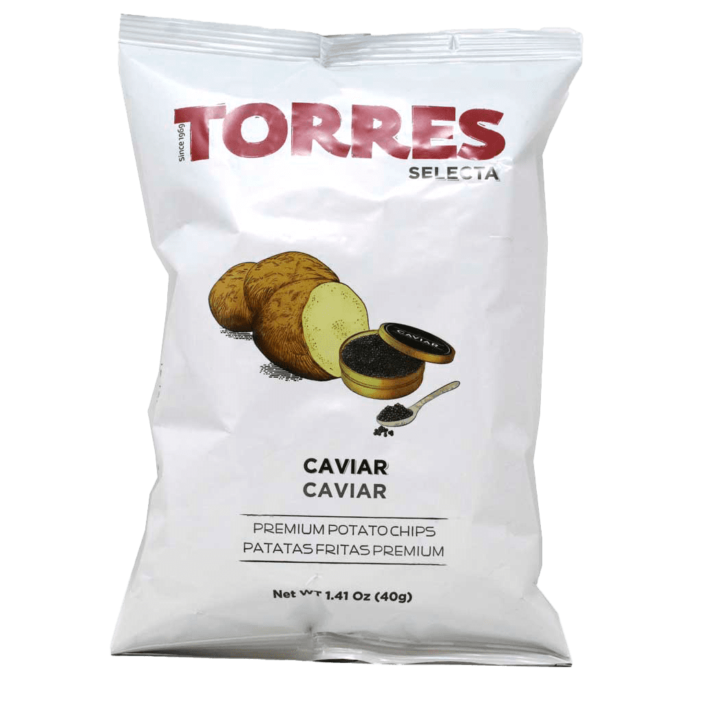 Torres Spanish Potato Chips Caviar 1.76 oz 20 count case - Walmart.com