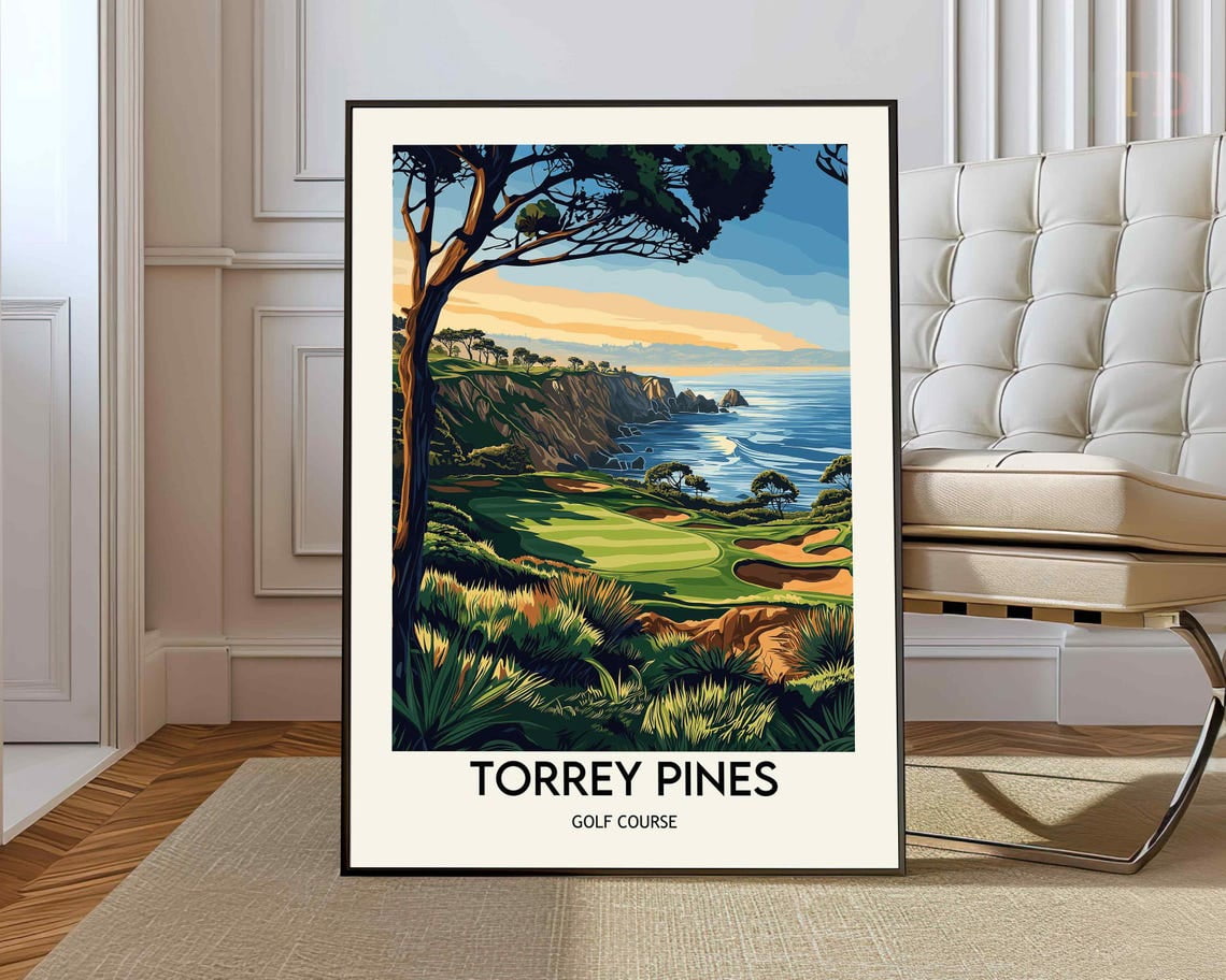 Torrey Pines Golf Poster, Torrey Pines Golftorrey Pines Golf Print, Torrey Pines Golf Photo ...