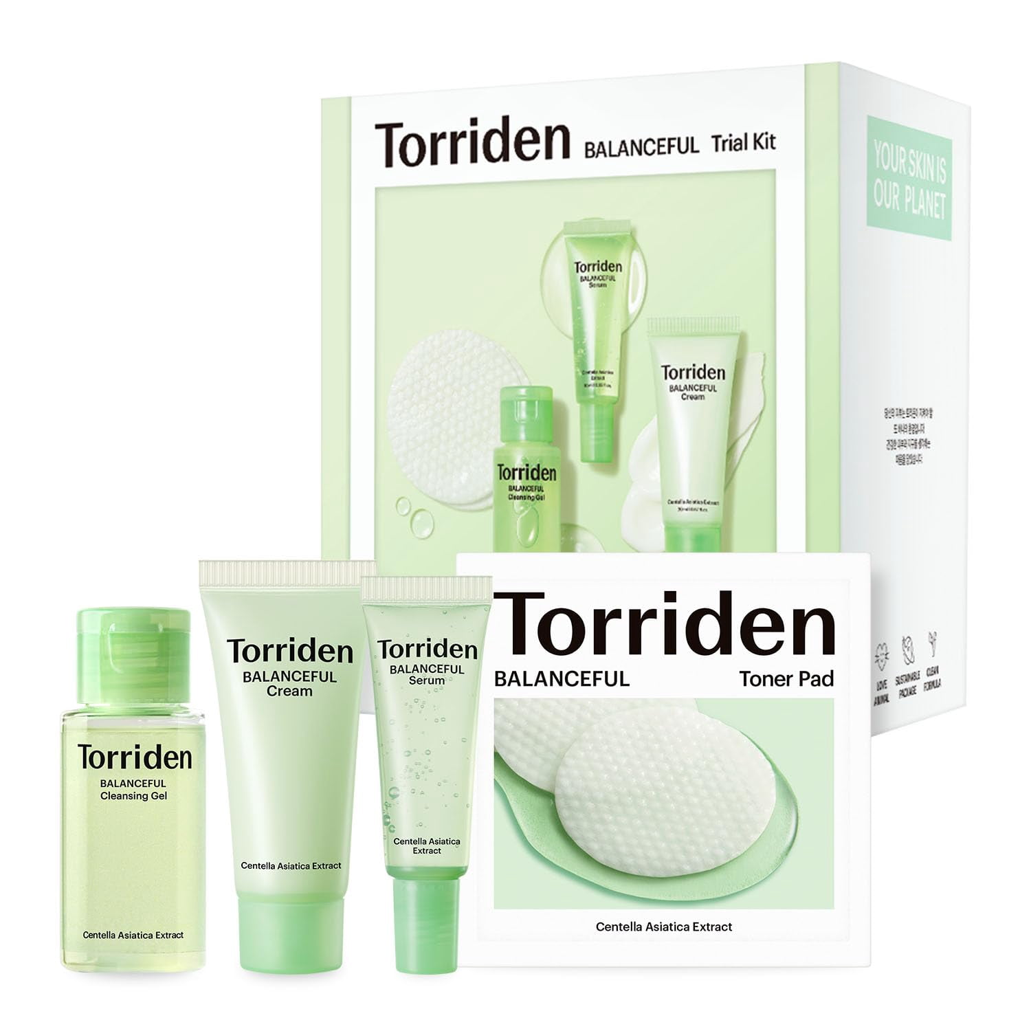 Torriden BALANCEFUL Cica Trial Kit – 5D Cica Infused Daily Skincare Set ...