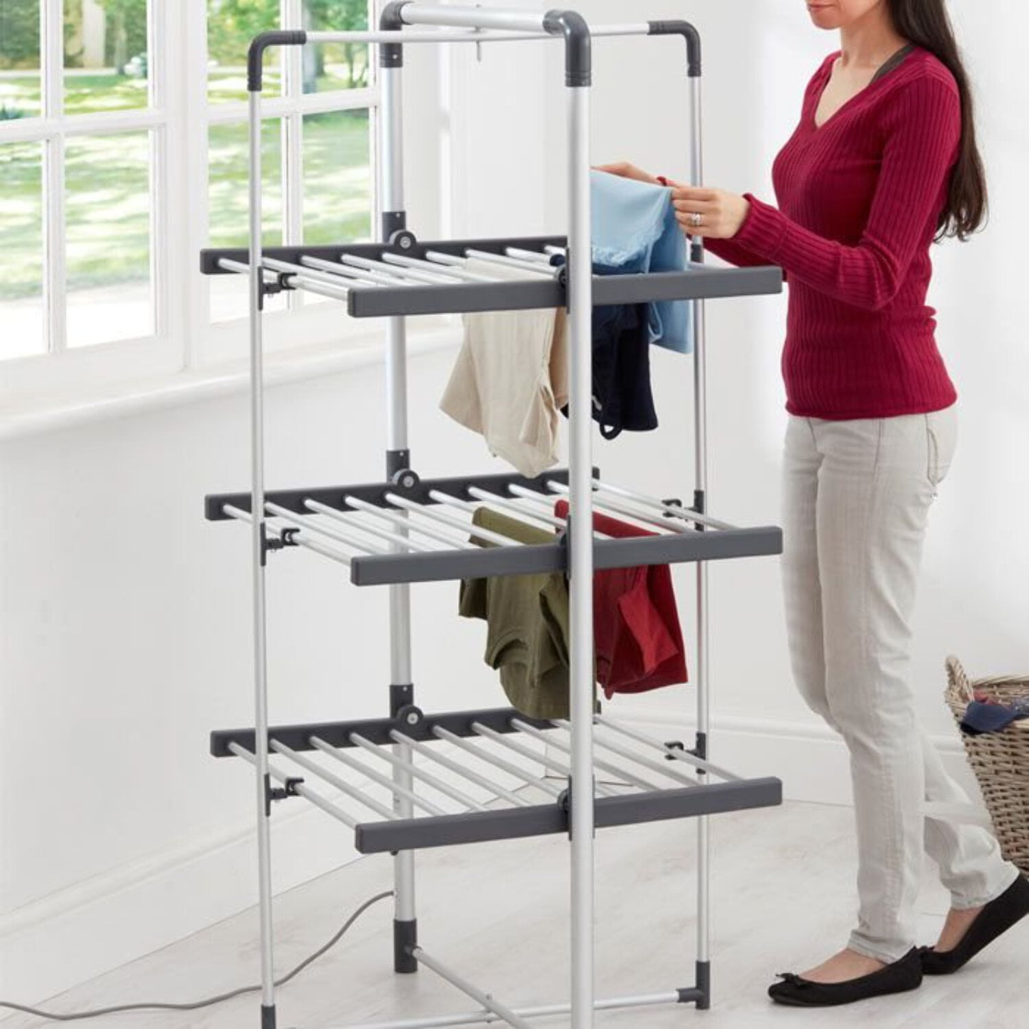 Tors Olsson 3-Tier Heated Electric Clothes Drying Rack - Energy ...