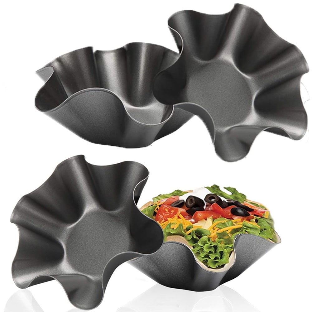 Tortilla Pan Set - 2Pcs/4Pcs/6Pcs Non-Stick Carbon Steel Taco Salad ...