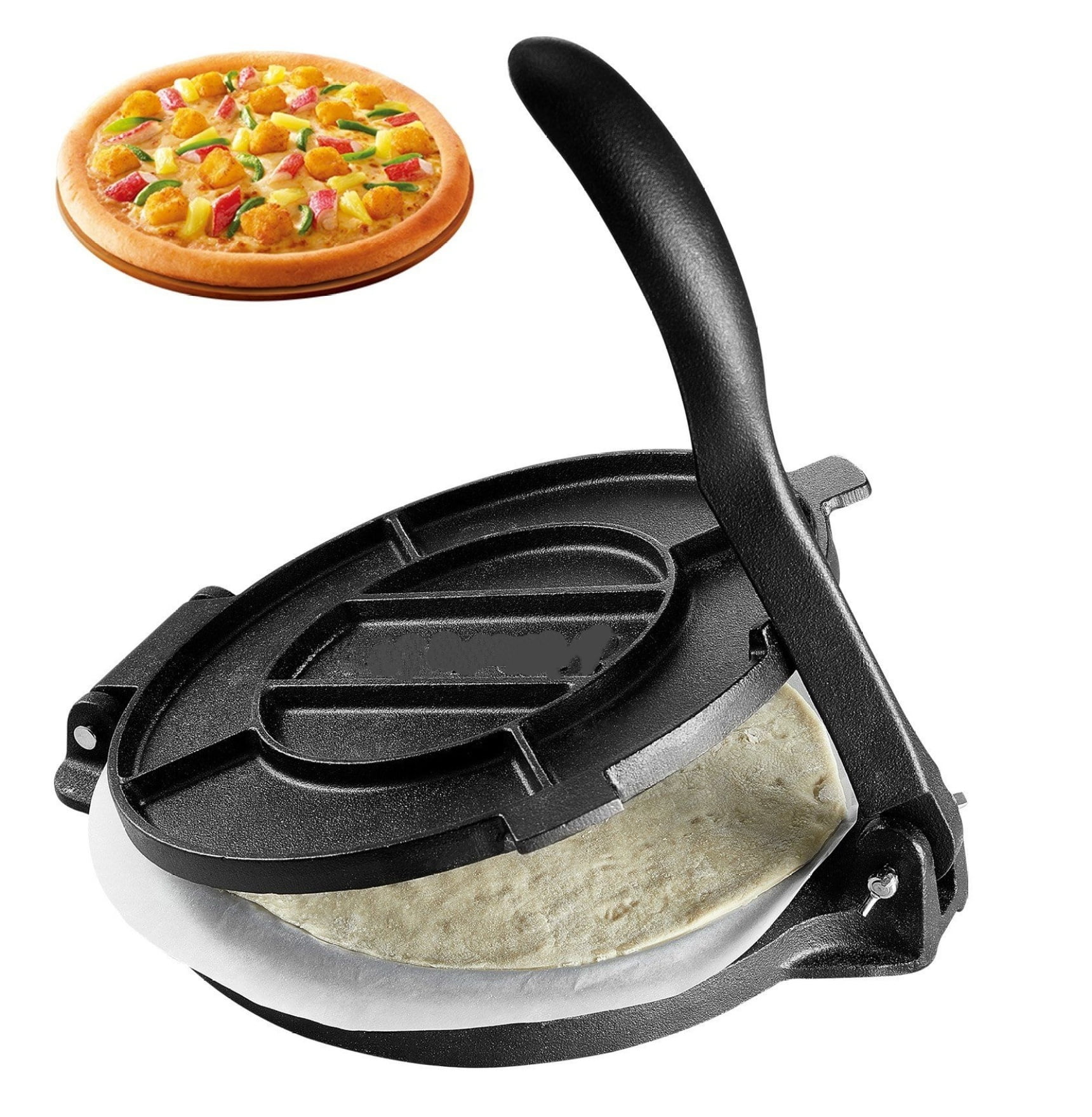 Tortilla Press 10 Inch - Cast Iron Tortilla Maker & Roti Press - Heavy ...