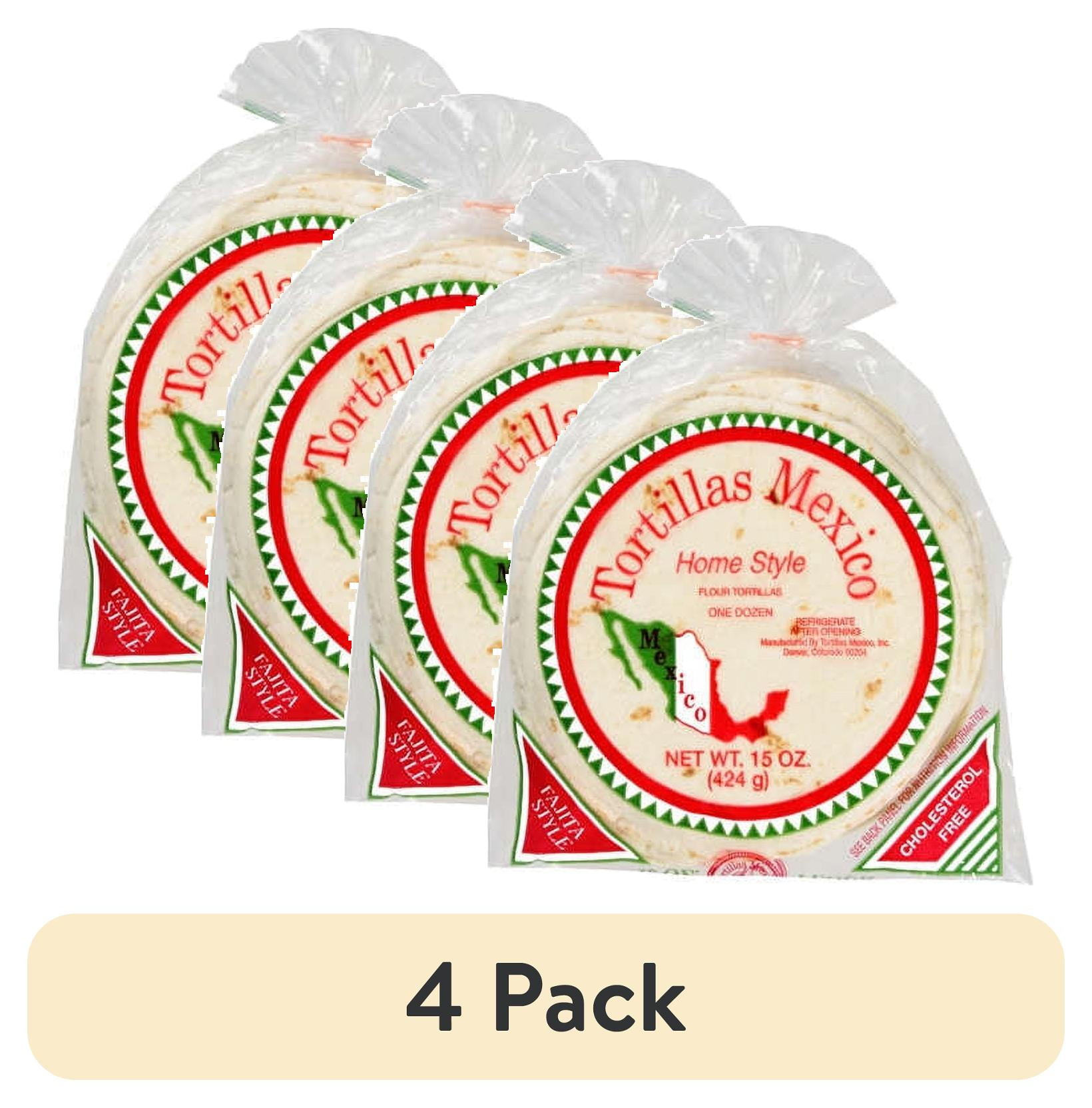 (4 pack) Tortillas Mexico: Flour Tortillas, 15 oz - Walmart.com
