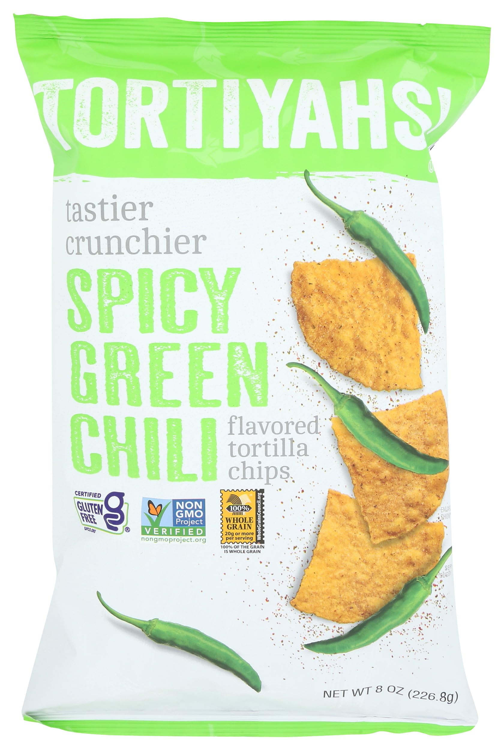 Tortiyahs Chips Tortilla Spicy Green Chili (12 Pack) 8 oz - Walmart.com