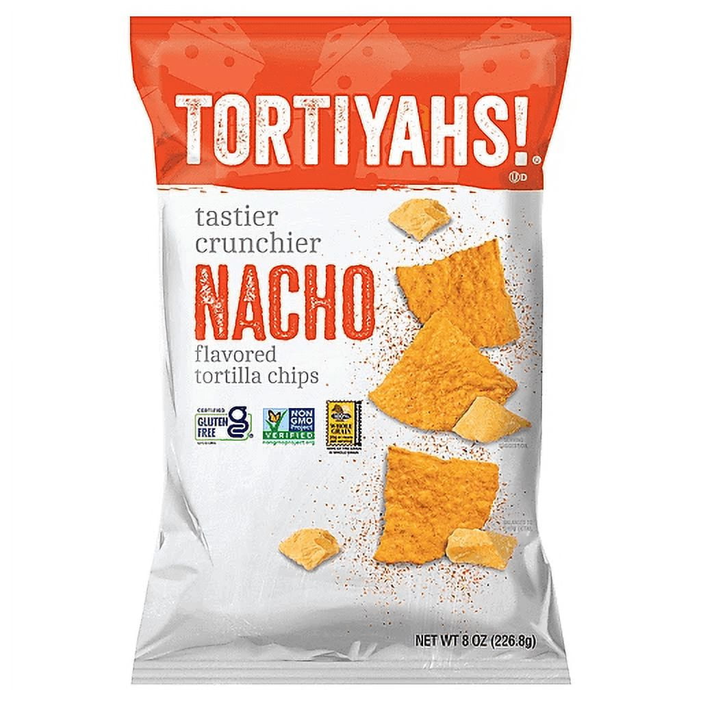 Tortiyahs! Nacho Flavored Tortilla Chips, 3-Pack 8 oz. Bags - Walmart.com