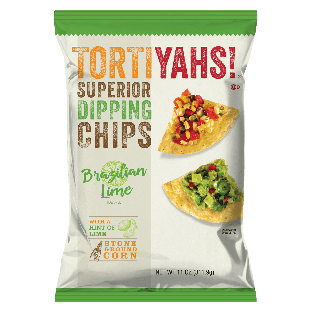 Tortiyahs! Superior Dipping Chips Brazilian Lime Tortilla Chips 11 oz ...
