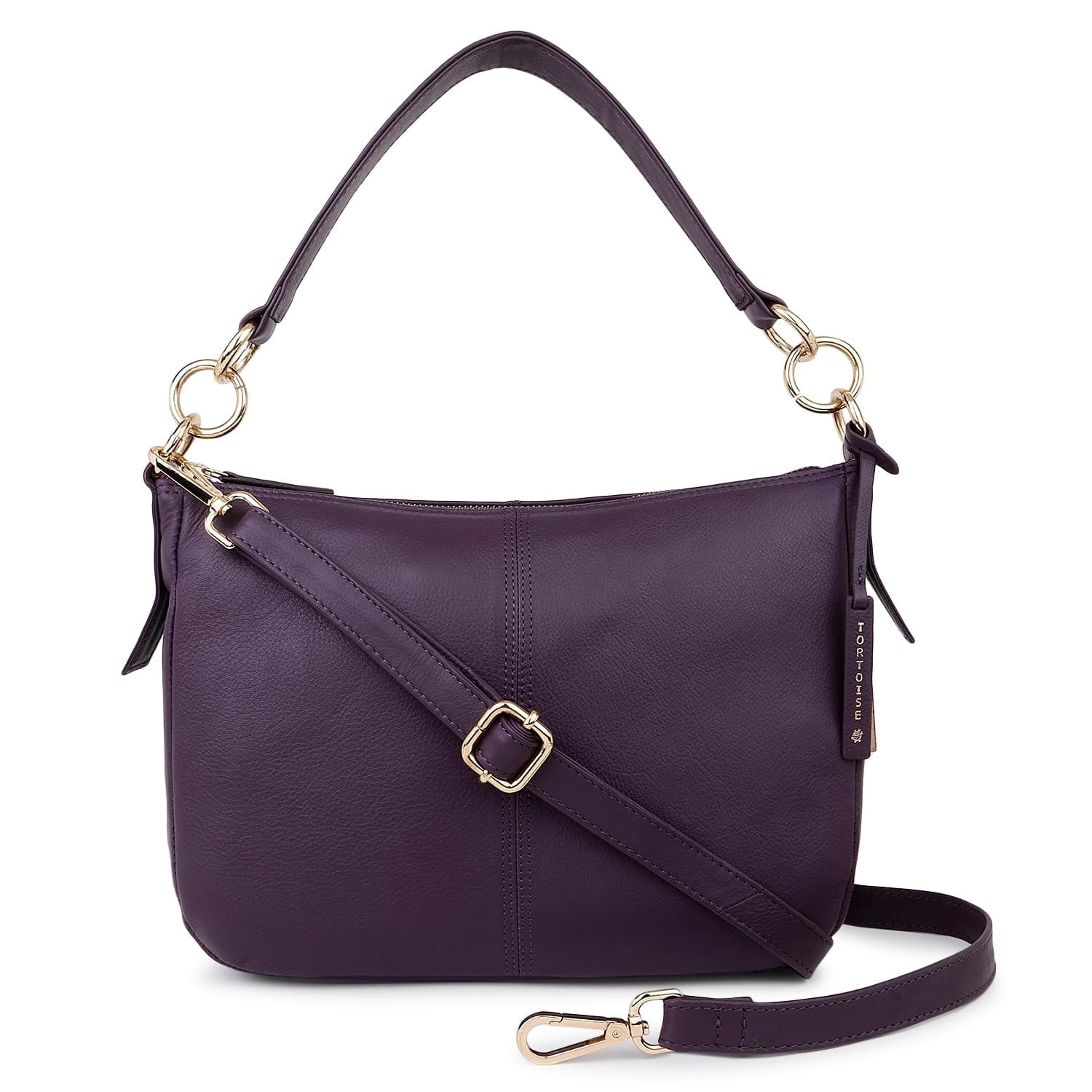 Tortoise -100% Genuine Leather Everyday Travel Sling Bag for Womens ...