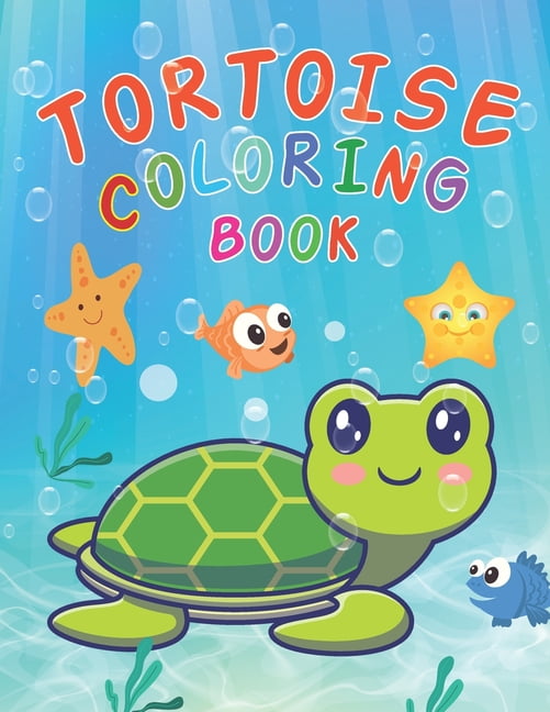Tortoise Coloring Book: A Coloring Activity Book For Kids & Toddlers ...