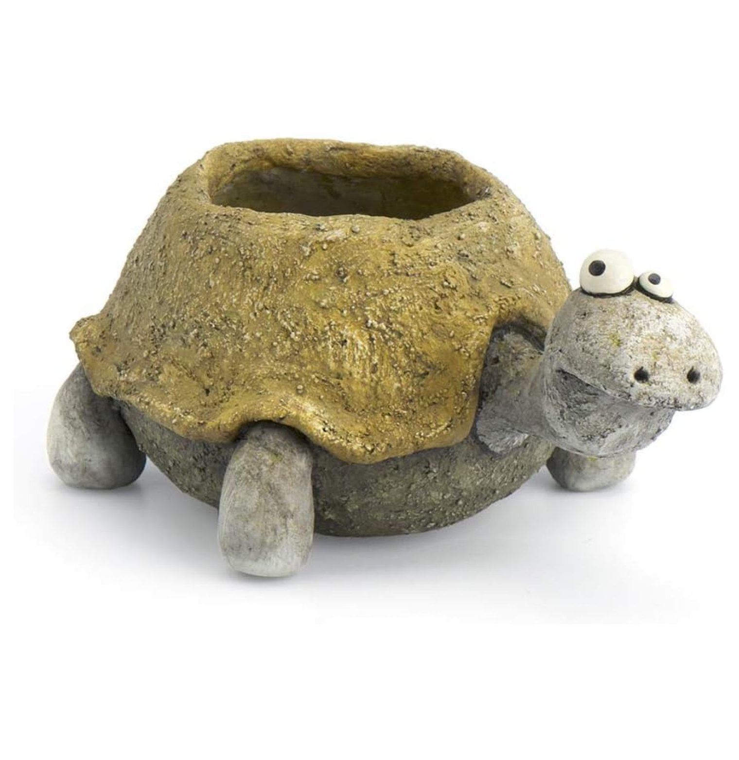 Tortoise Planter, by Blobhouse, Decorative Planter w/Drain Hole Statue ...