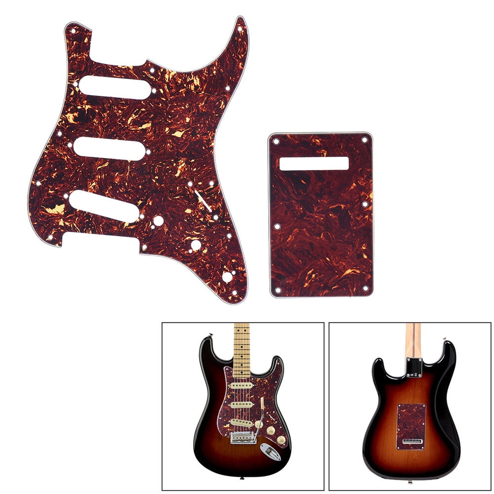 Tortoise Red Guitar Pick Guard Back Plate with 20pcs Screws for ...