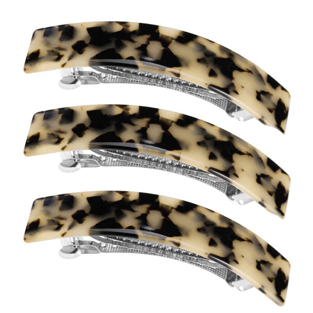 Tortoise Shell Hair Barrettes for Women Ladies Stylish hair clips ...