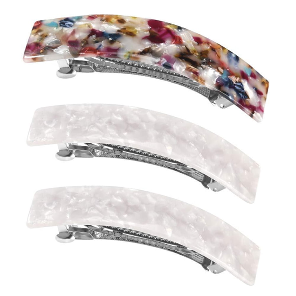 Tortoise Shell Hair Barrettes for Women Ladies Stylish hair clips ...