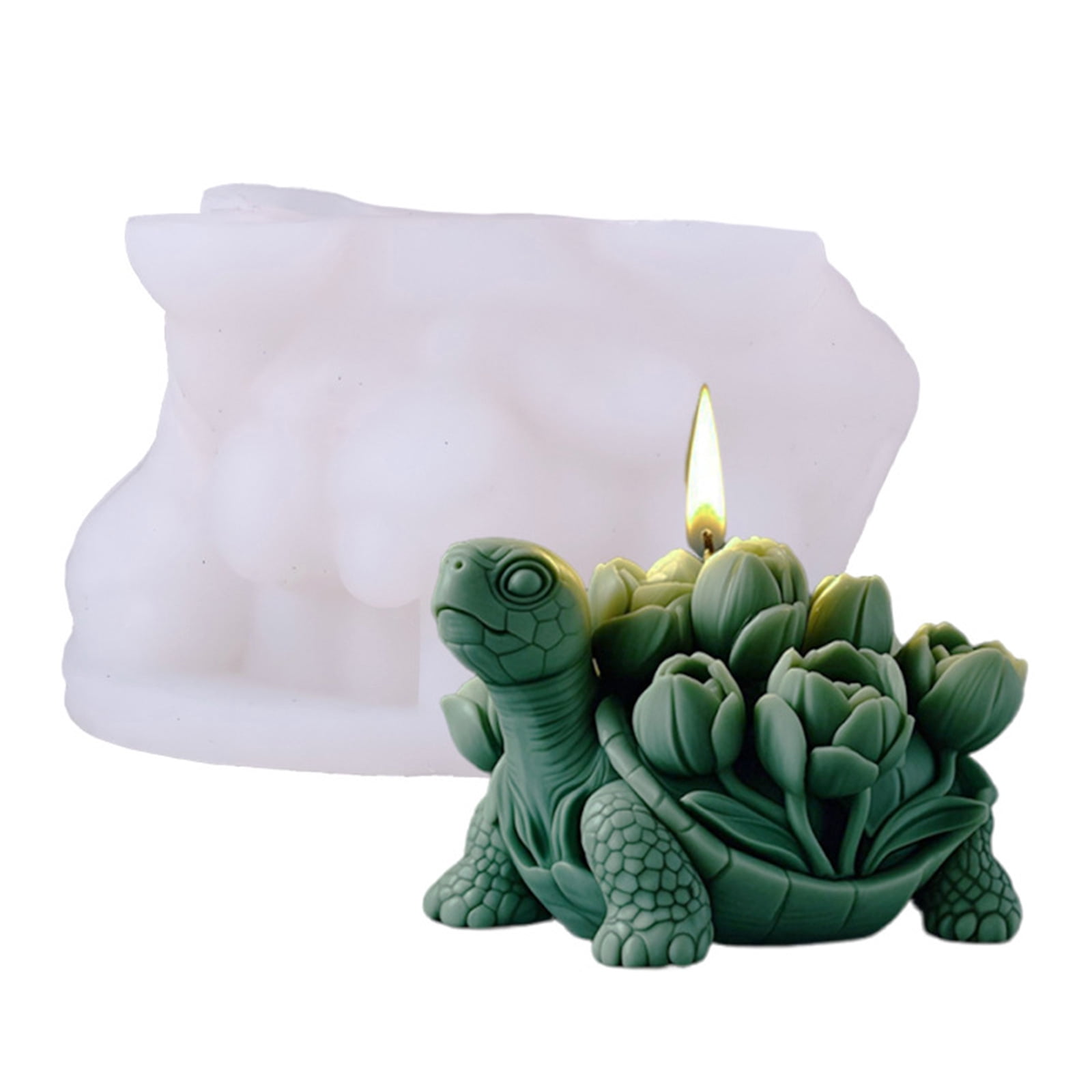 Tortoise Statue Silicone Molds Tortoise Figurine Silicone Molds for ...