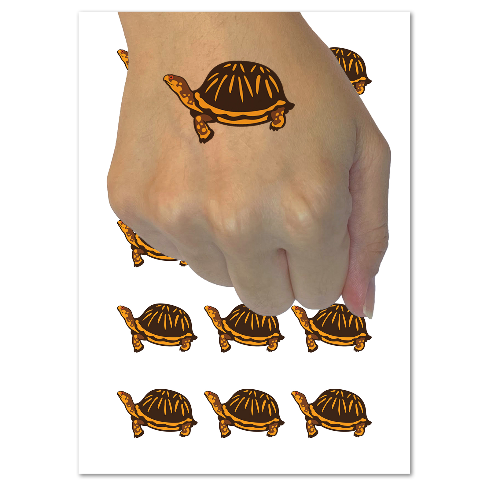 Tortoise Turtle Solid Water Resistant Temporary Tattoo Set Fake Body ...
