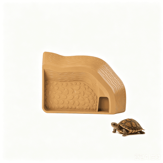 Tortoise Water Bowl with Ramp, Reptile Food Water Bowl Turtle Pool ...