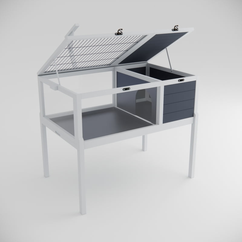 Tortoise habitat wood tortoise house reptile cage small animal cage ...