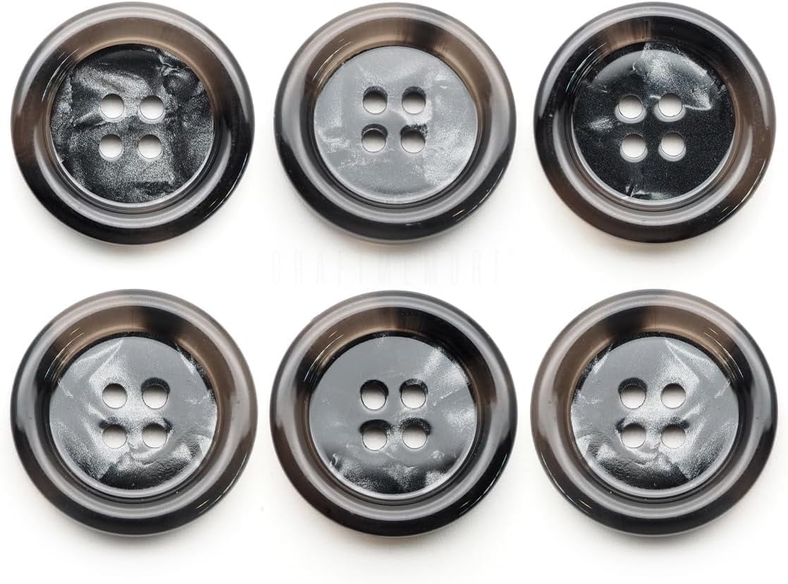 Tortoiseshell Resin Buttons 4 Holes Button for Garment Sewing Men's ...