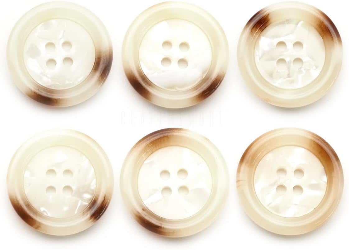 Tortoiseshell Resin Buttons 4 Holes Button for Garment Sewing Men's ...