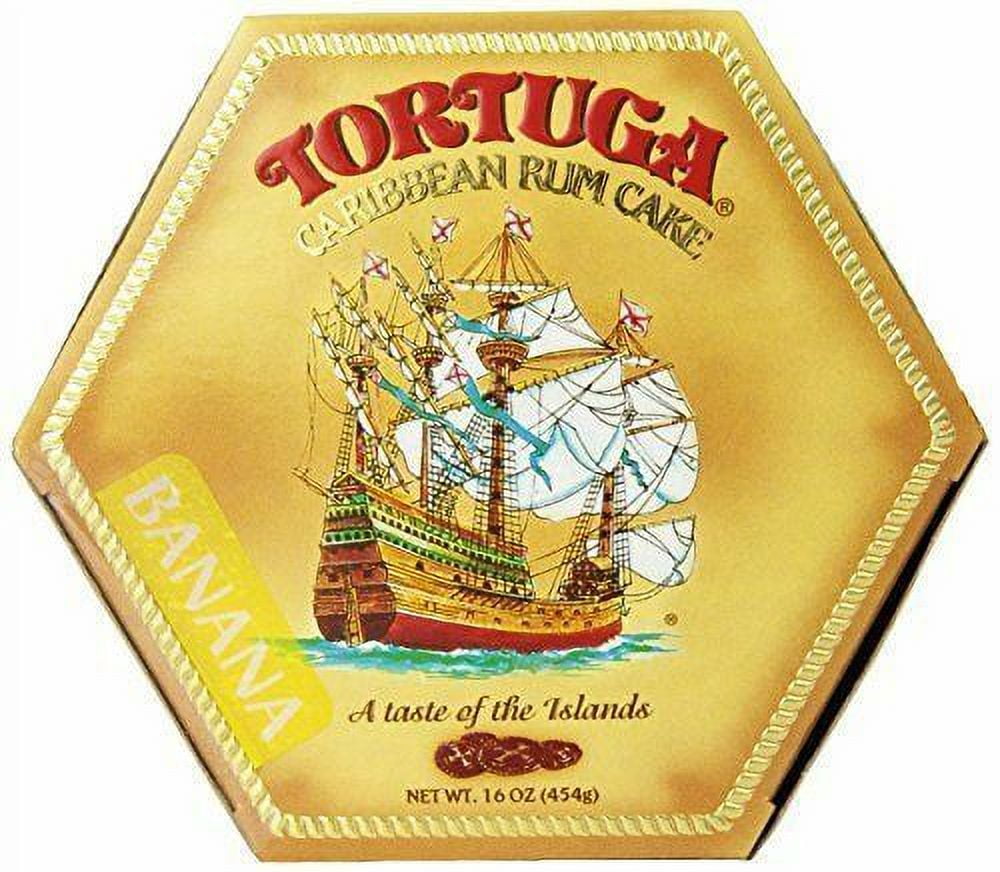 Tortuga Caribbean Rum Cake, 16 oz, Banana Flavor Free Shipping ...