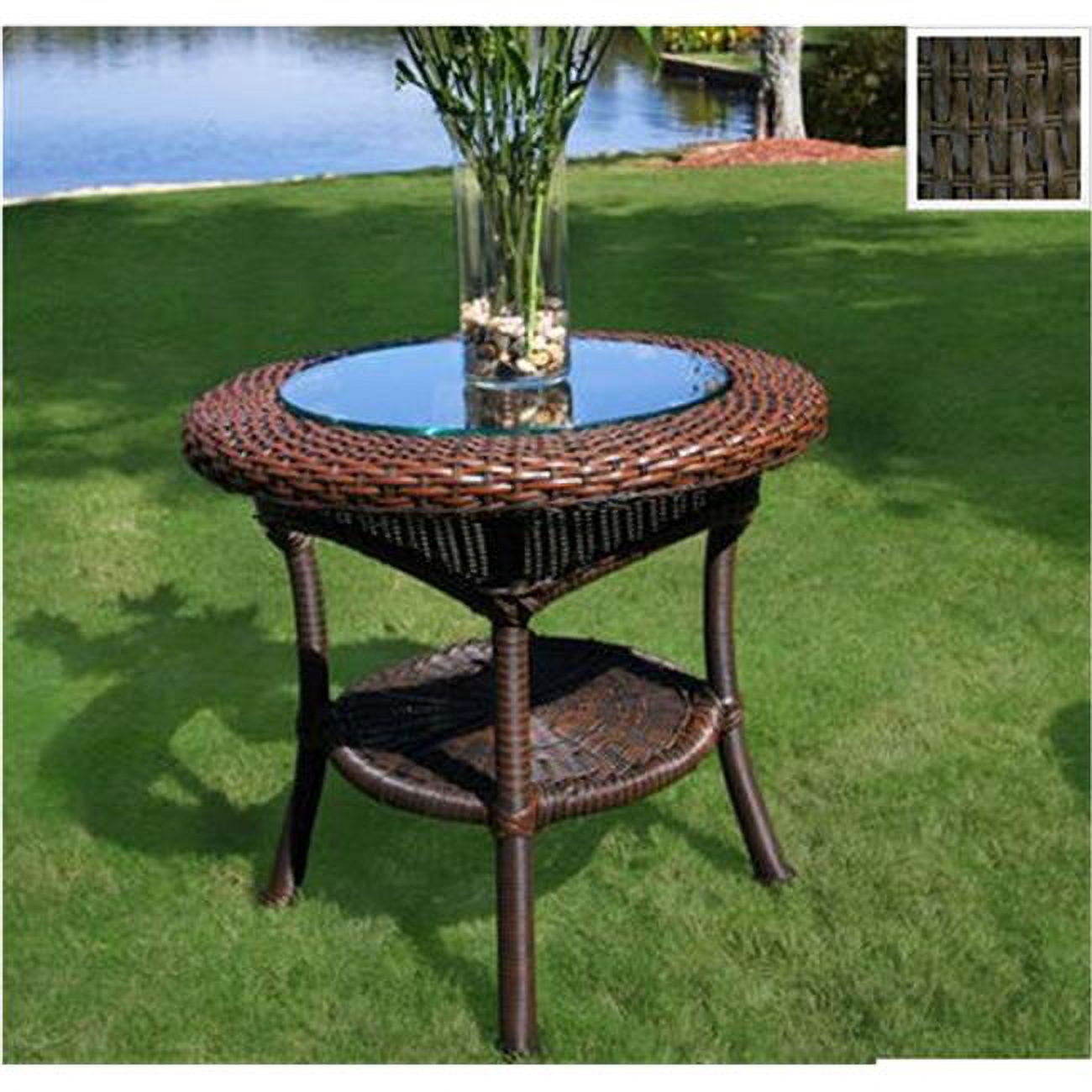 Tortuga LEX-5T Sea Pines Outdoor End Table---Tortoise - Walmart.com
