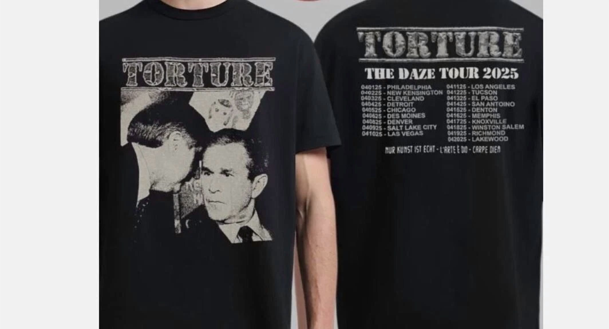 Torture The Daze Tour 2025 Tour Merchandise 2Side Shirt, Torture The ...