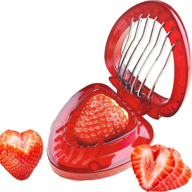 Torubia 1 Strawberry Slicer Set, for Berry Stem Leaves Remove Corer ...