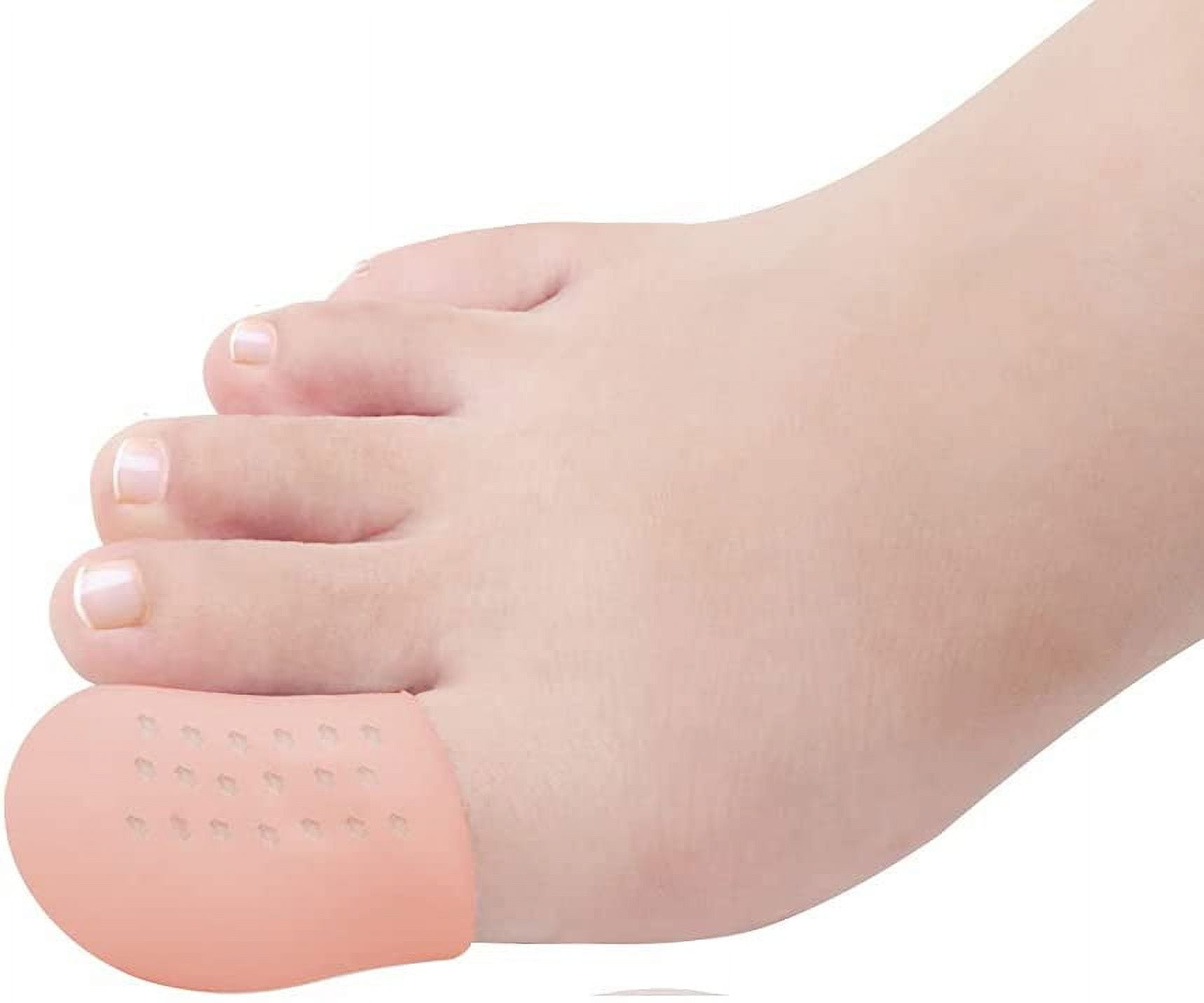 GIXUSIL Big Toe Cap Support, Beige Breathable Toe Protector 10 Pack Toe ...