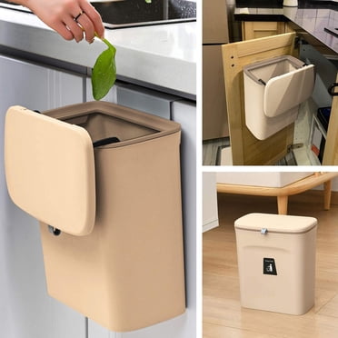 FEDWB 975W KV Door Mounted Waste Bin For Vanity 9 qt., White - Walmart.com