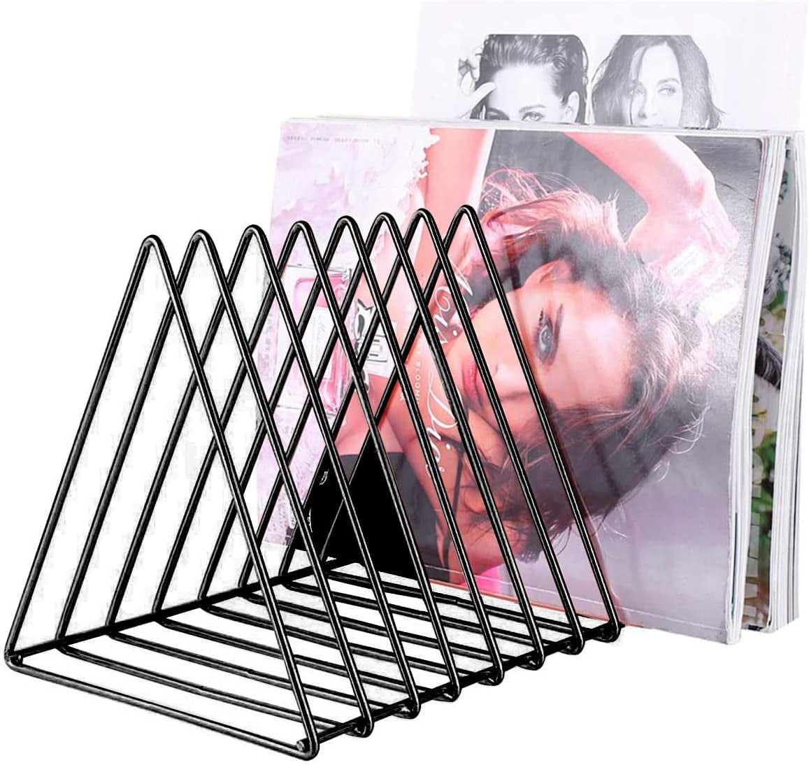 Torubia Triangle Desk Organizers Metal Wire Magazine Holder 10 Sections ...